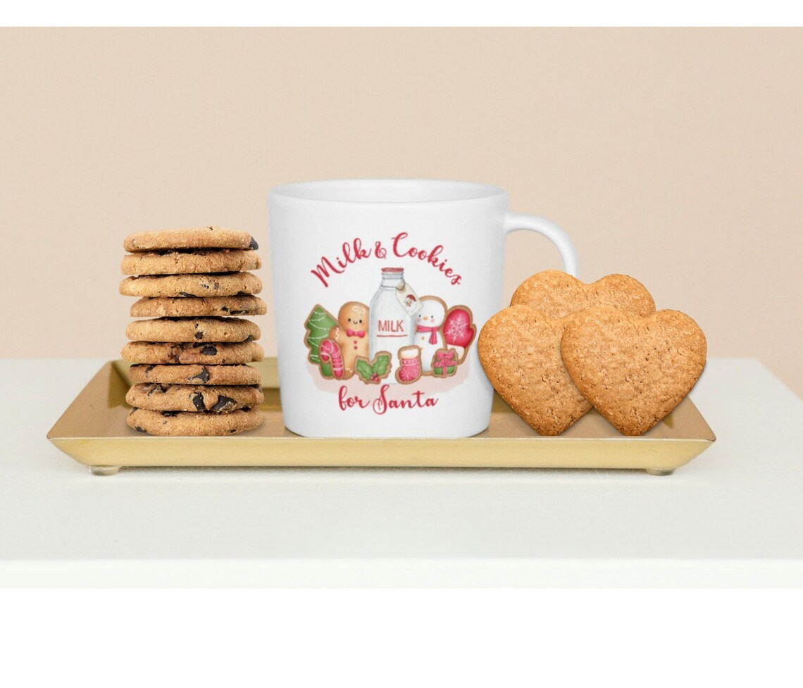 Milk & Cookies for Santa PNG Christmas Eve Sublimation - Etsy