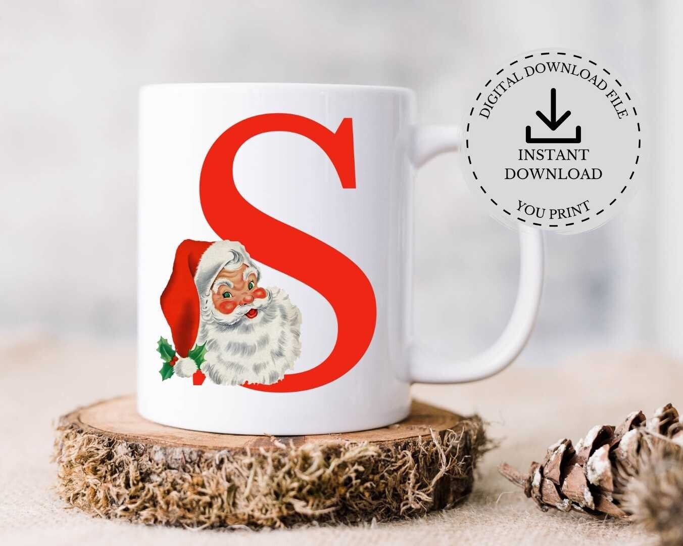 Vintage Santa Red Christmas Alphabet PNG 26 Individual - Etsy UK