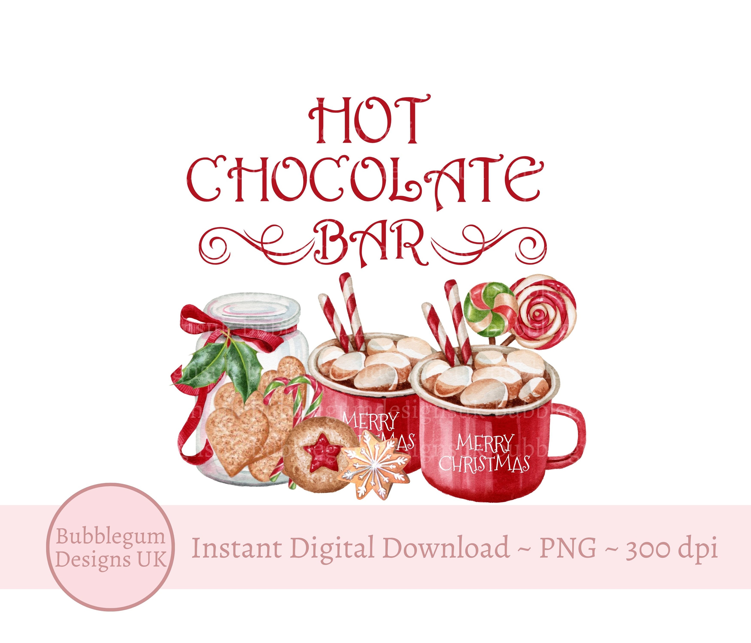 Hot Chocolate Bar Clipart Hot Cocoa Bar Vector Art, Icons, And