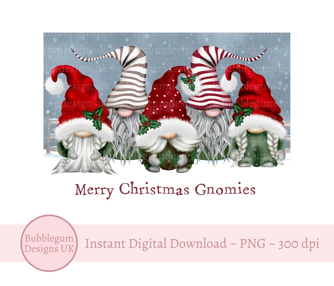 Scandi Christmas Gnomes PNG, Merry Christmas Gnomies Clip Art ...