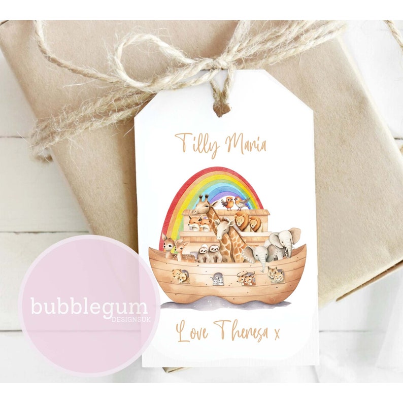 Noah's Ark & Rainbow PNG, Noah's Ark Sublimation Design, Baptism ...