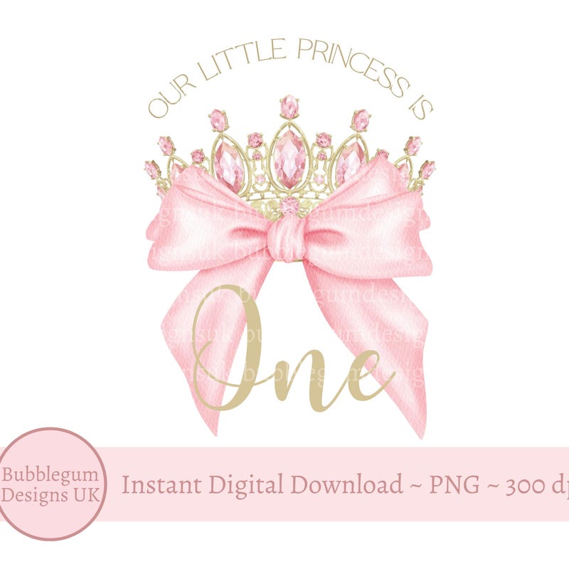 Pink Crown Little Girls - Etsy UK