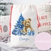 Blue Christmas Teddy Bear & Tree PNG, Christmas Bear, Baby's 1st ...