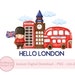 Hello London PNG, London Sublimation Design, Kids T Shirt, Kids Cup ...