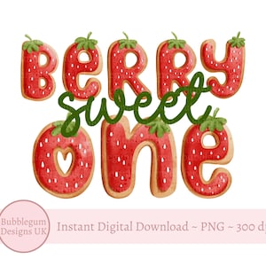 Berry Sweet One PNG, Strawberry First Birthday, Baby T Shirt ...