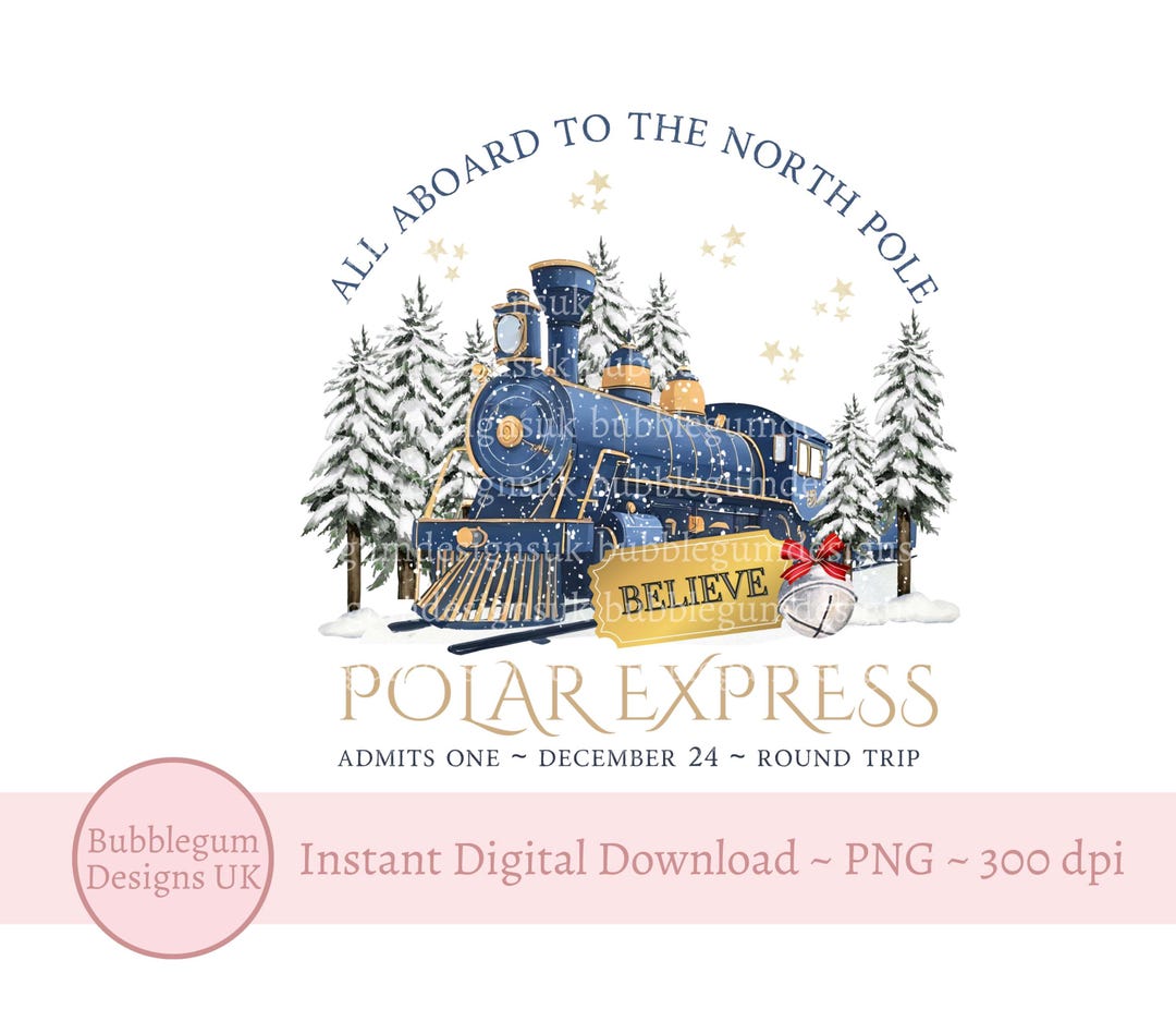 North Pole Christmas Train PNG, Christmas Clipart, Christmas Train ...