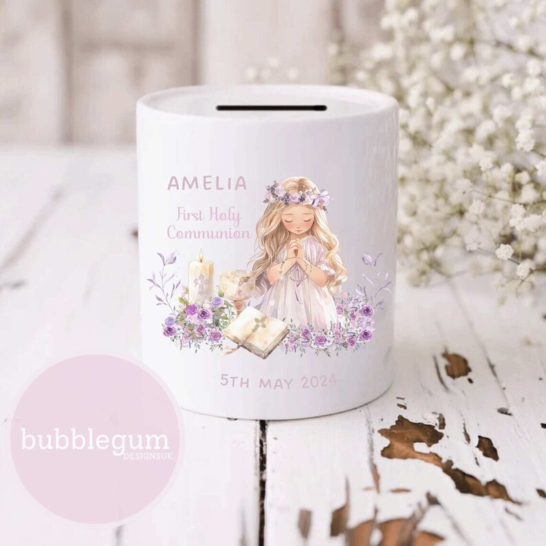 First Holy Communion Praying Girl PNG, Communion Sublimation Design ...