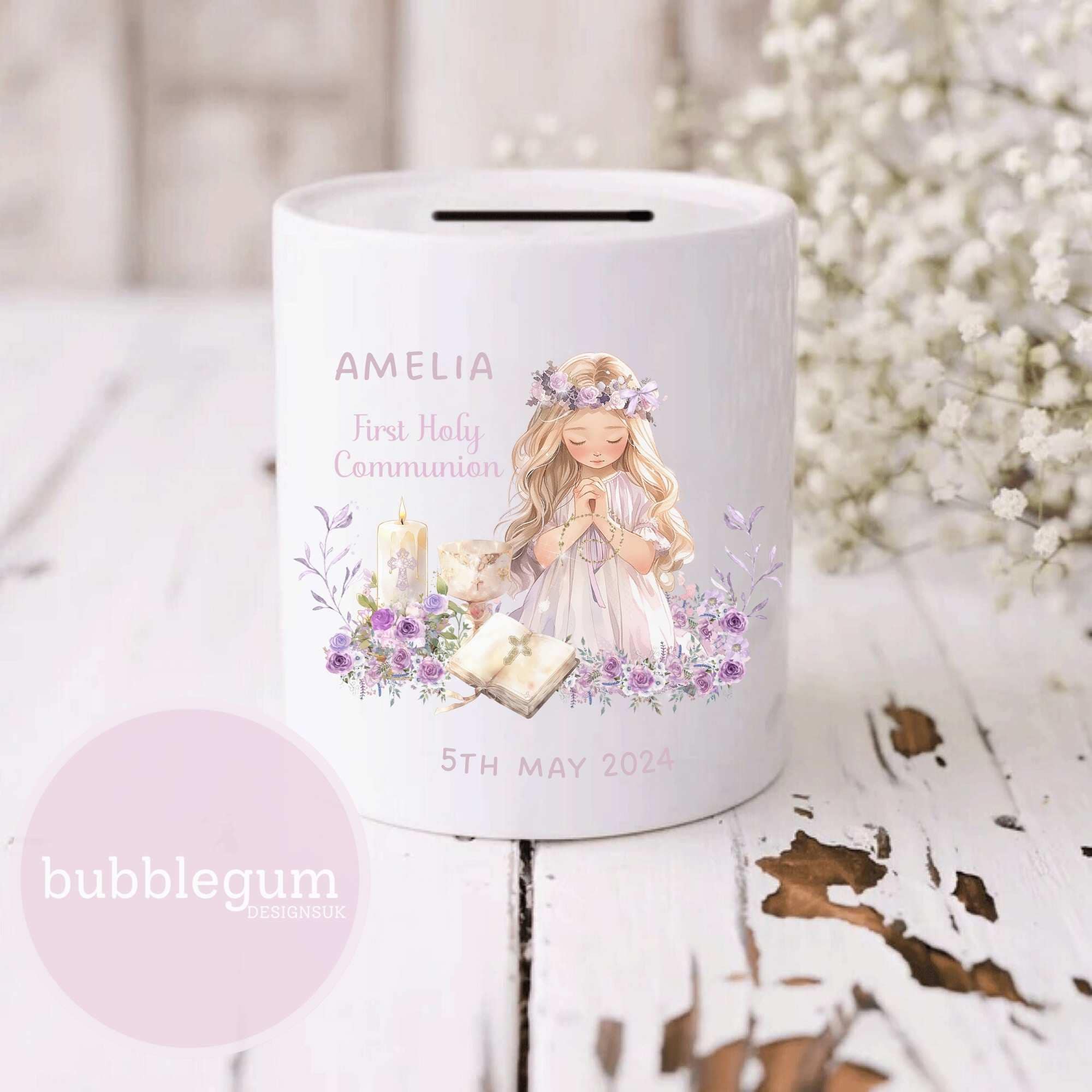 First Holy Communion Praying Girl PNG, Communion Sublimation Design ...