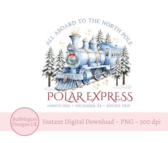 Clipart De Train Express Polaire Polar Express Train Clipart Etsy
