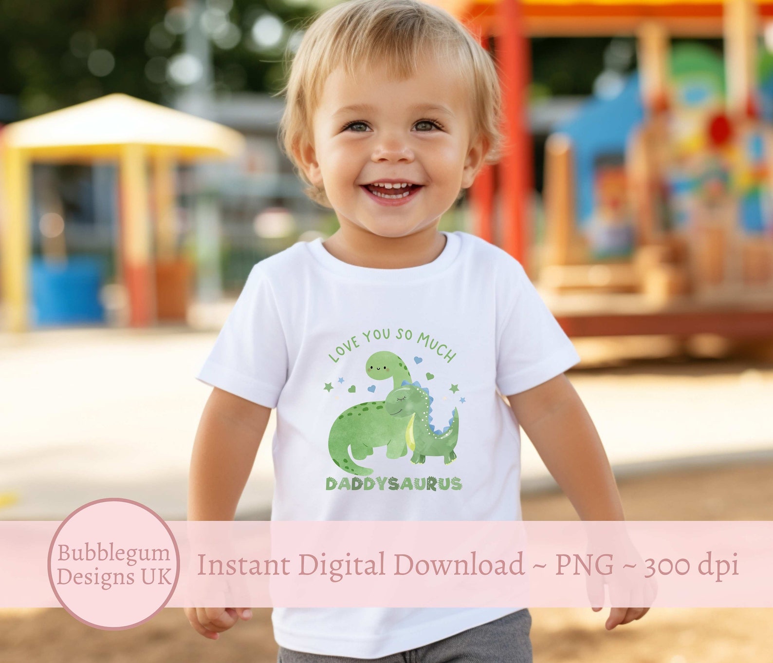 Daddysaurus Father's Day PNG, Dinosaur Clipart, Green Dinosaur Card ...