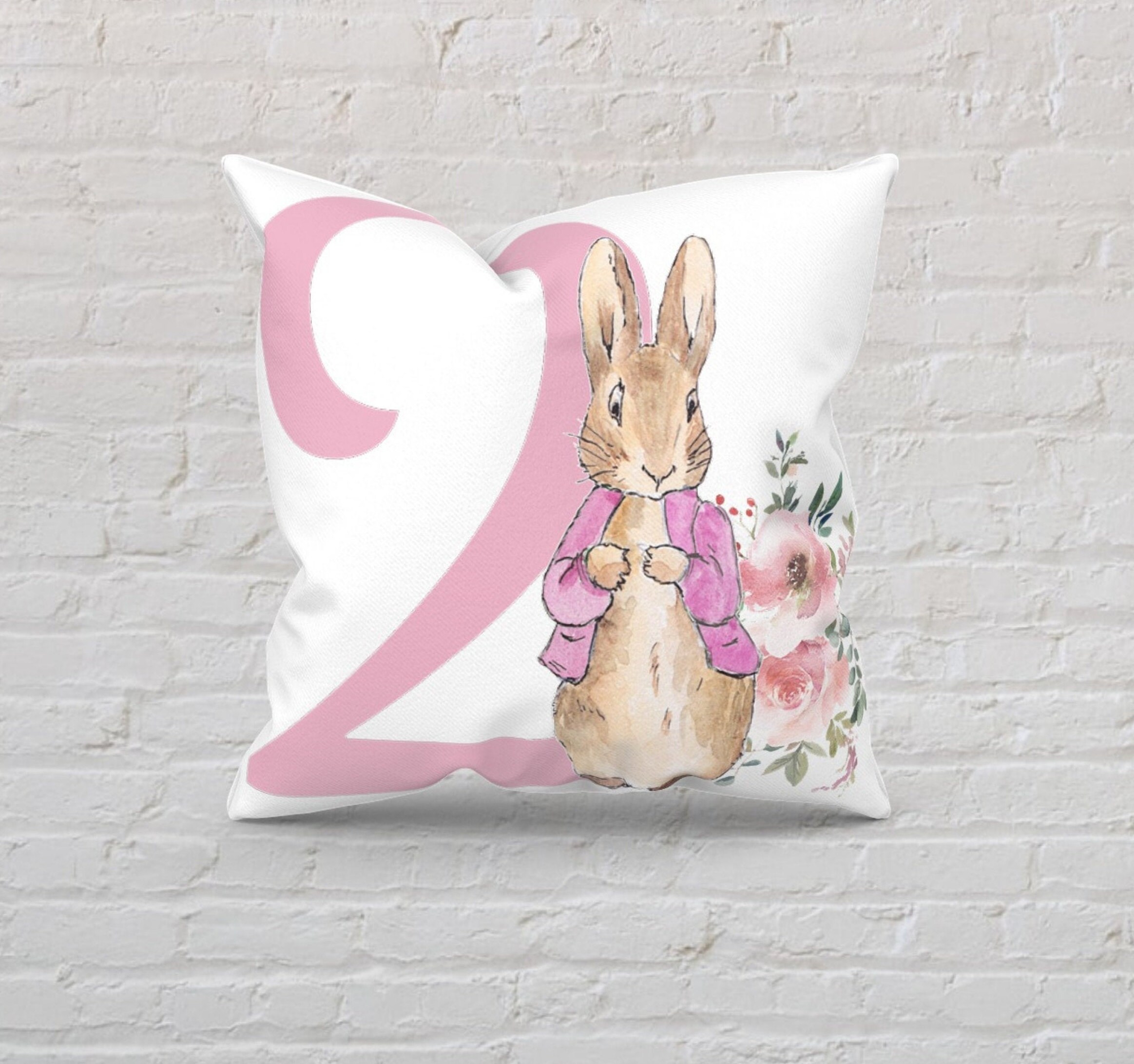 Flopsy Bunny Pink Floral Numbers PNG Peter Rabbit 10 - Etsy UK