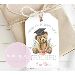 Thank You so Beary Much Teacher PNG, Teacher Bear Sublimation Design ...