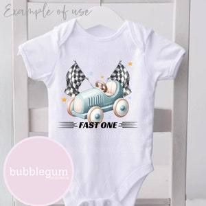 Fast One Racing Car 1st Birthday PNG, Race Car Sublimation Design, Boys ...
