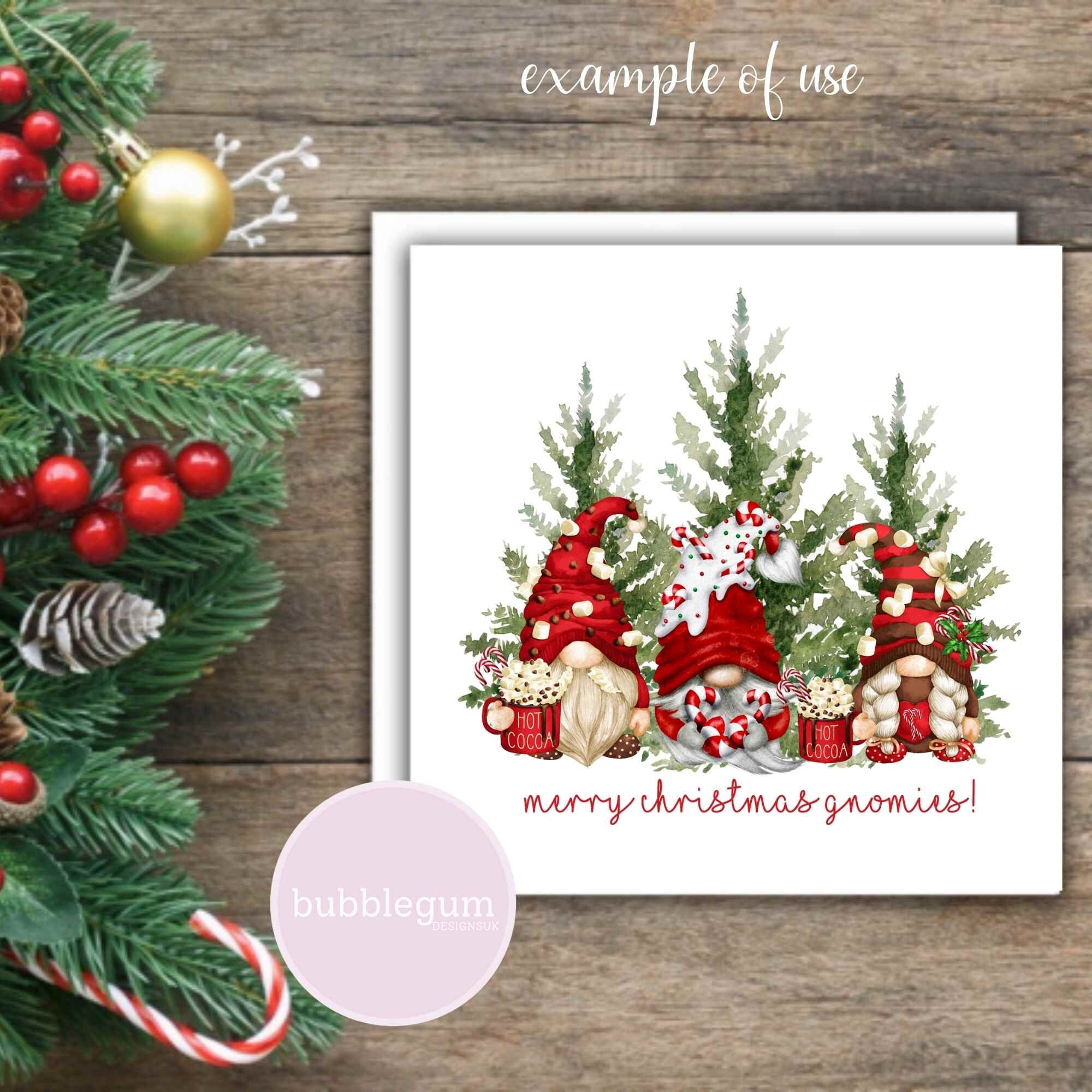 Christmas Gnomes PNG Merry Christmas Gnomies Clip Art - Etsy