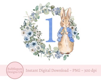 Peter Rabbit 1st Birthday Peter Rabbit Card Design First - Etsy UK