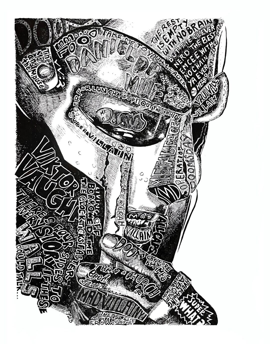 MF Doom Word Portrait T Shirt - Etsy