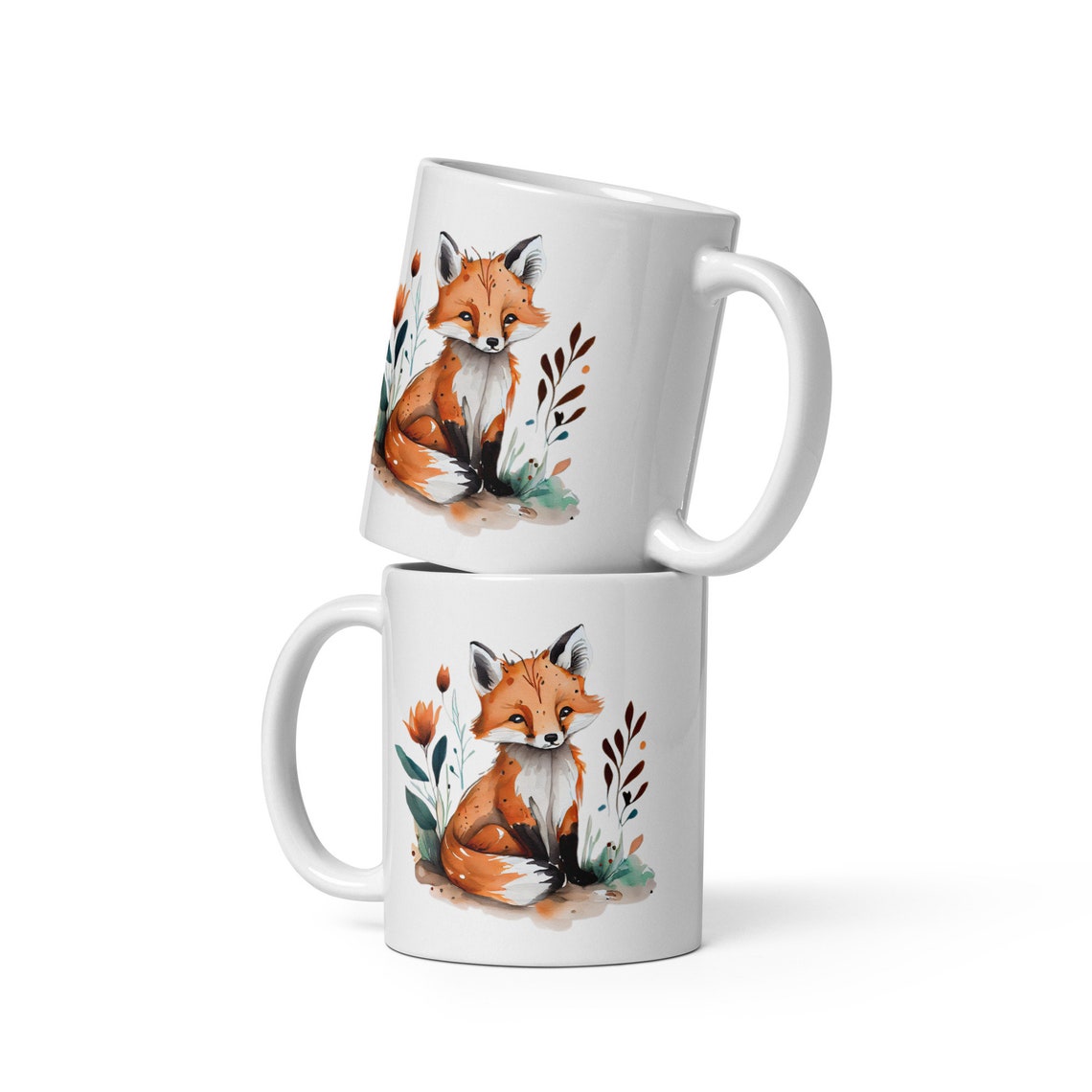 Fox Mug - Handcrafted Ceramic Coffee Cup With Whimsical Fox Design ...