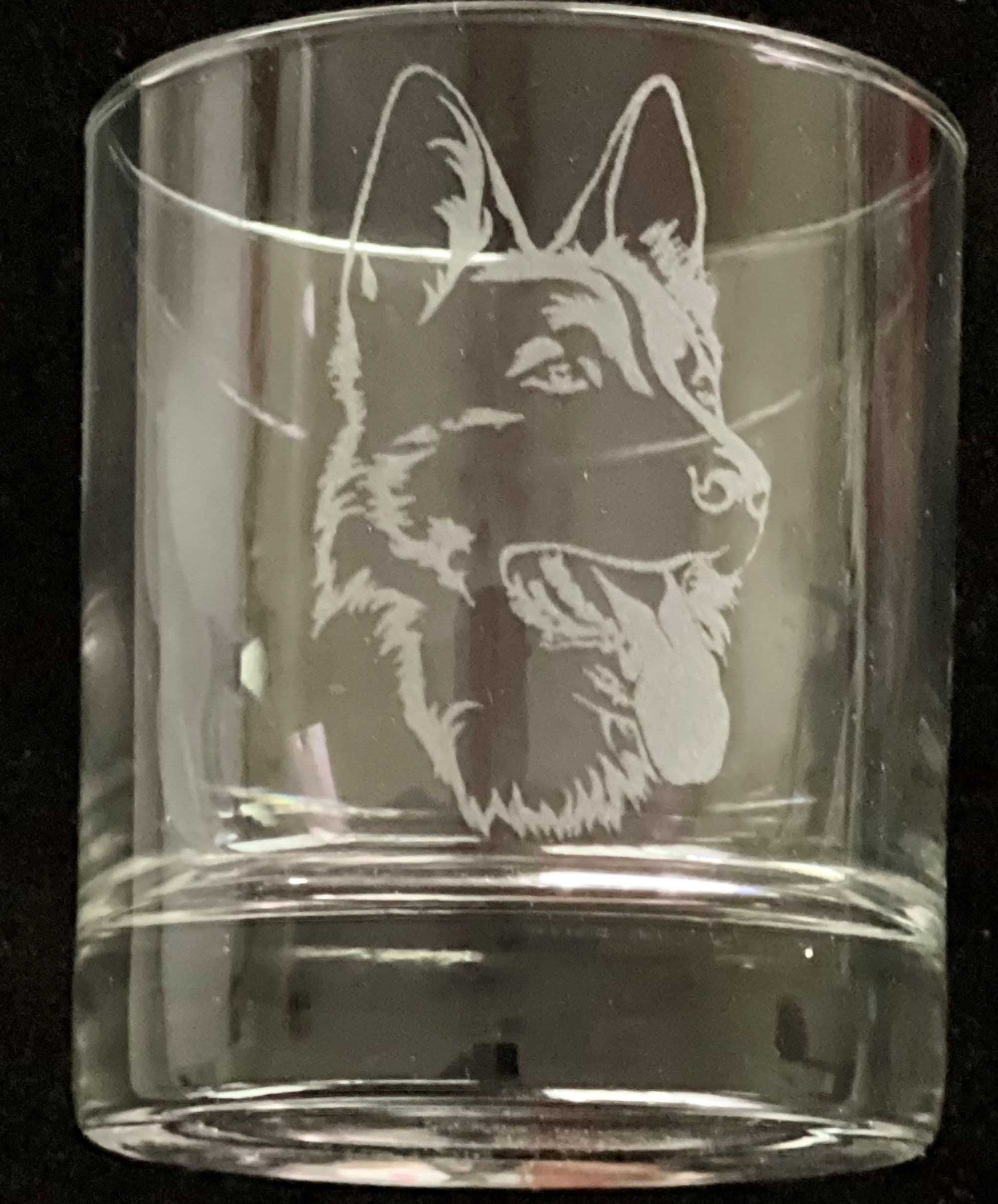 German Shepherd Whiskey Glass Engraved With Personalization - Etsy