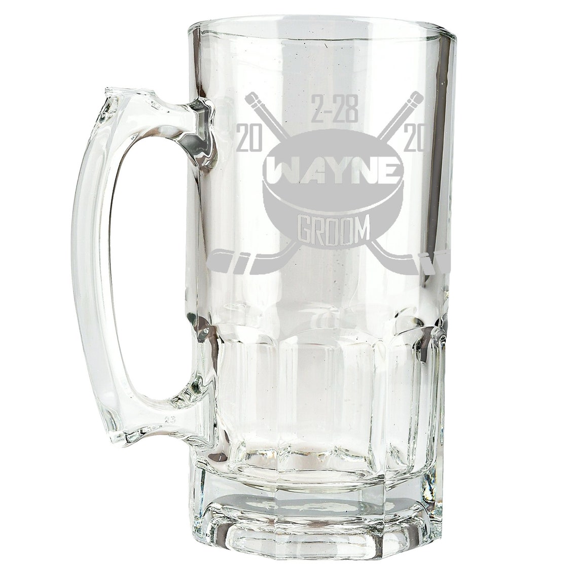 Custom Hockey Giant Beer Stein Glass Trophy Personalized | Etsy