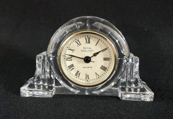 Royal Gallery Crystal Desk Clock - Etsy
