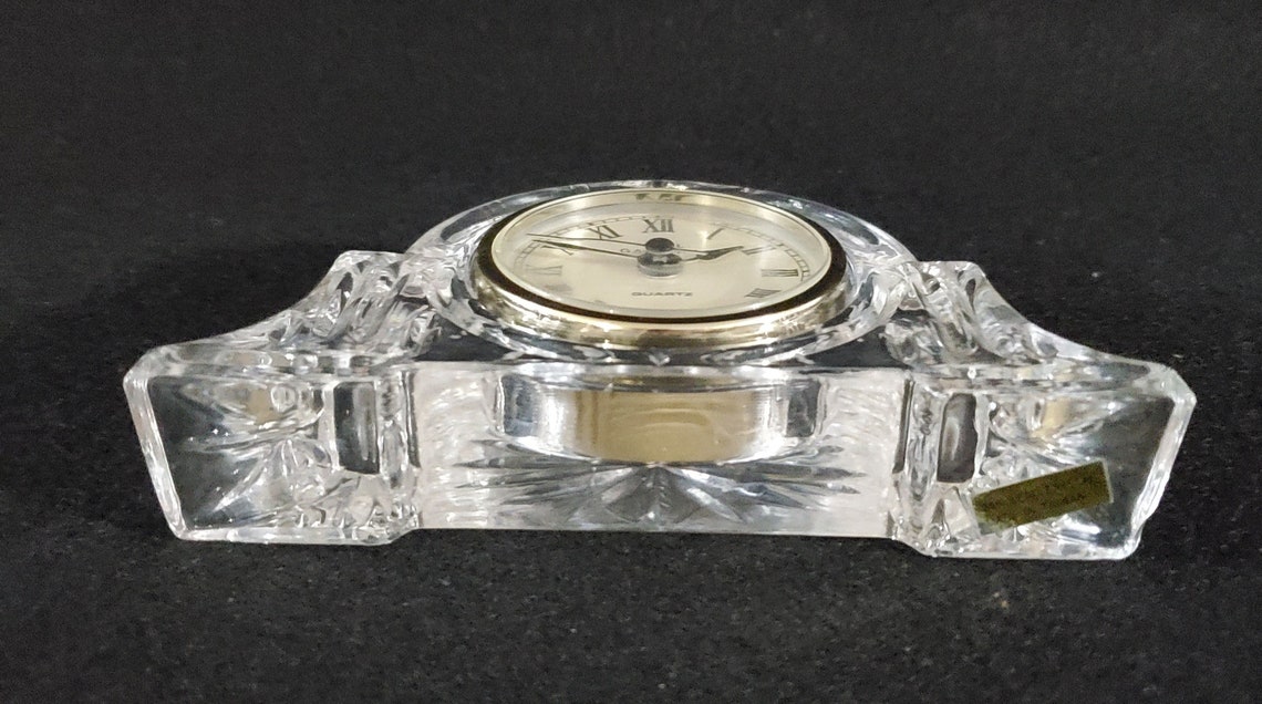 Royal Gallery Crystal Desk Clock | Etsy