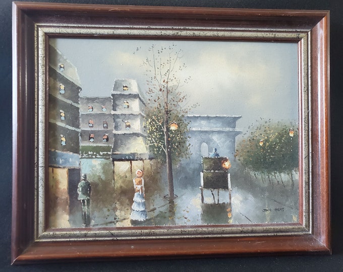 Original John Atlas Parisienne Street Scene Oil Painting - Etsy
