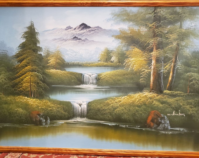 W Amion "mountain Stream Running Through the Forest" - Etsy