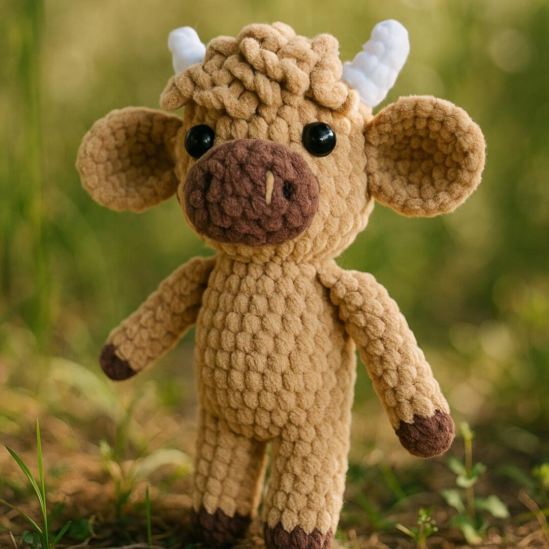 Highland Cow Plushie Toy Crochet Pattern - Etsy