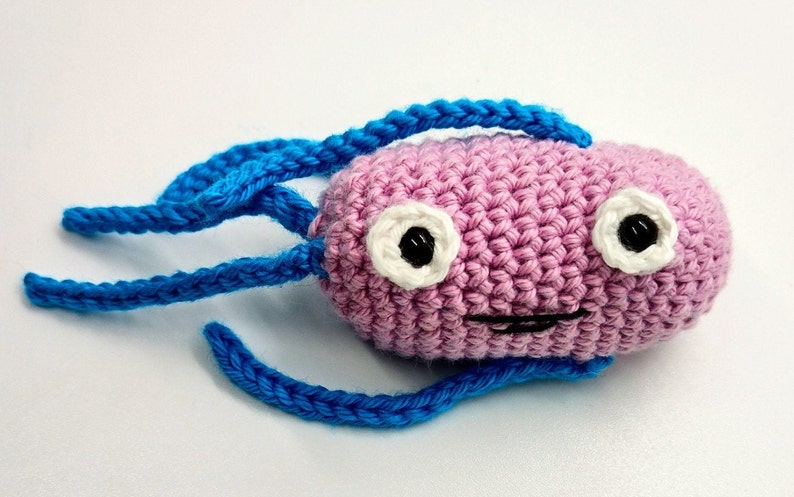 Mini Microbes Crochet Pattern, Bacteria, Microbiology, Science, Biology ...
