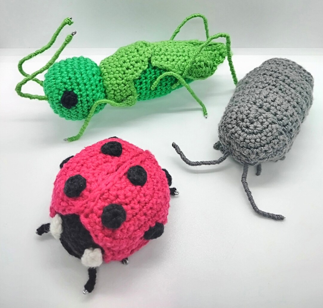 Minibeast Collection Crochet Pattern, Ladybird, Ladybug, Cricket ...