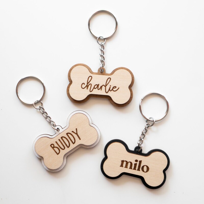 Dog Keychain - Etsy