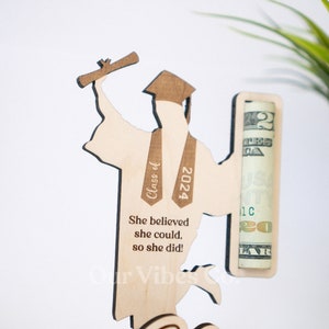 2024 Graduation Money Holder Frame Custom Graduate Gift Message ...