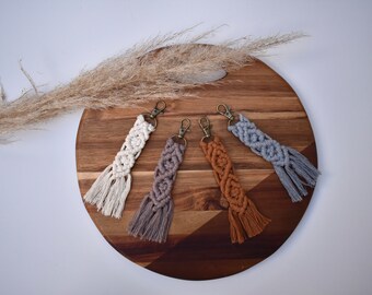 Macrame Keychain, Boho Style Keychain, Car Keys Accessory, Boho Purse ...