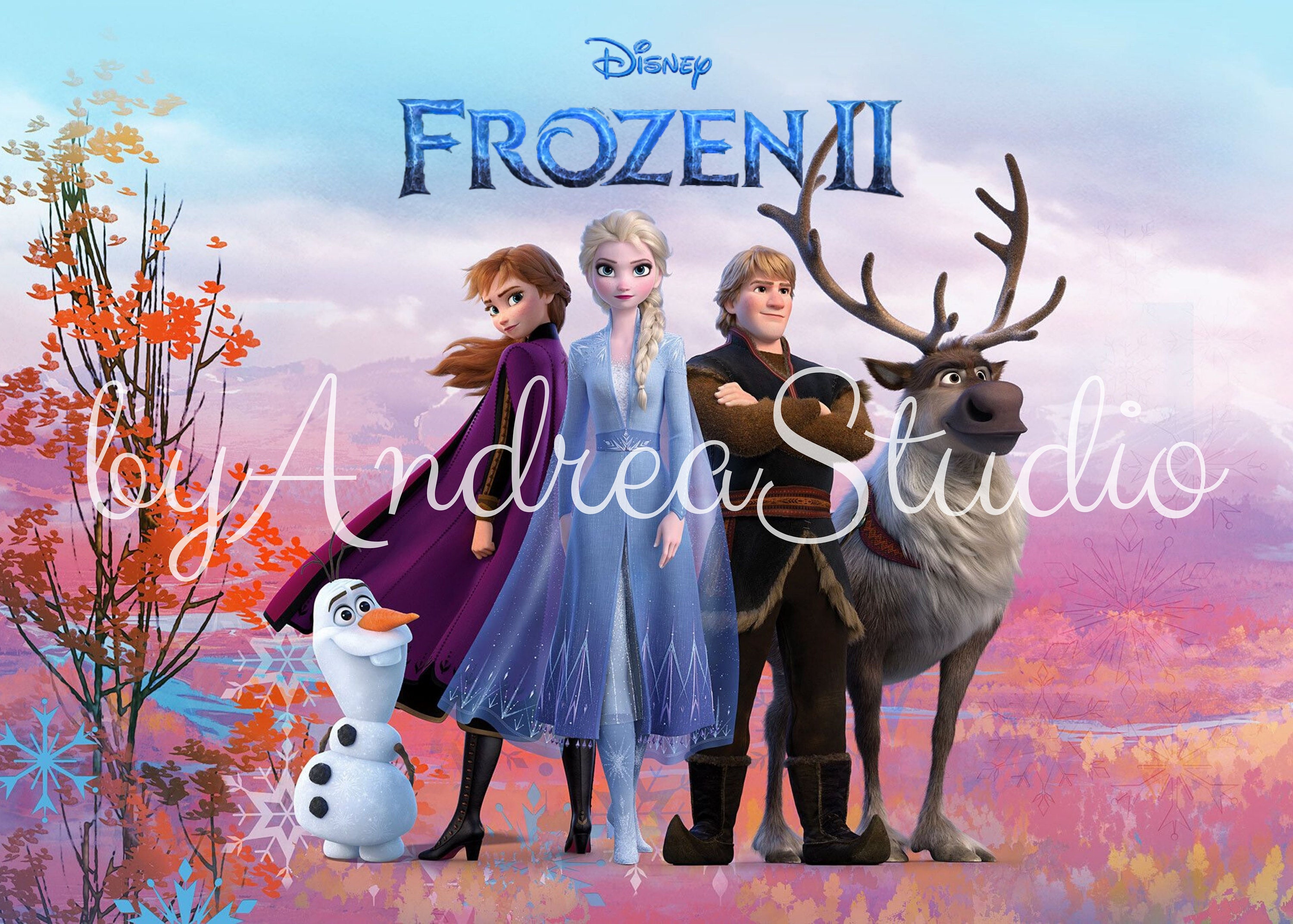 PRINTED Personalized Inspired Frozen 2 Birthday Party Backdrop ...