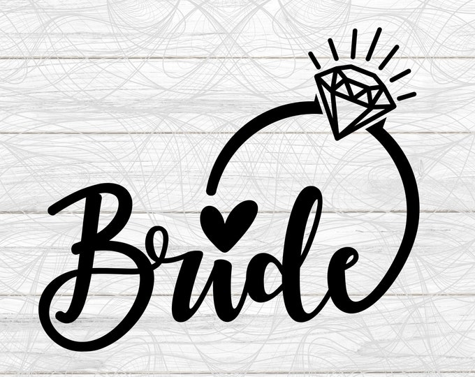 Bride Svg, Wedding Svg, Bridal Party, Bride Squad Svg - Etsy Canada