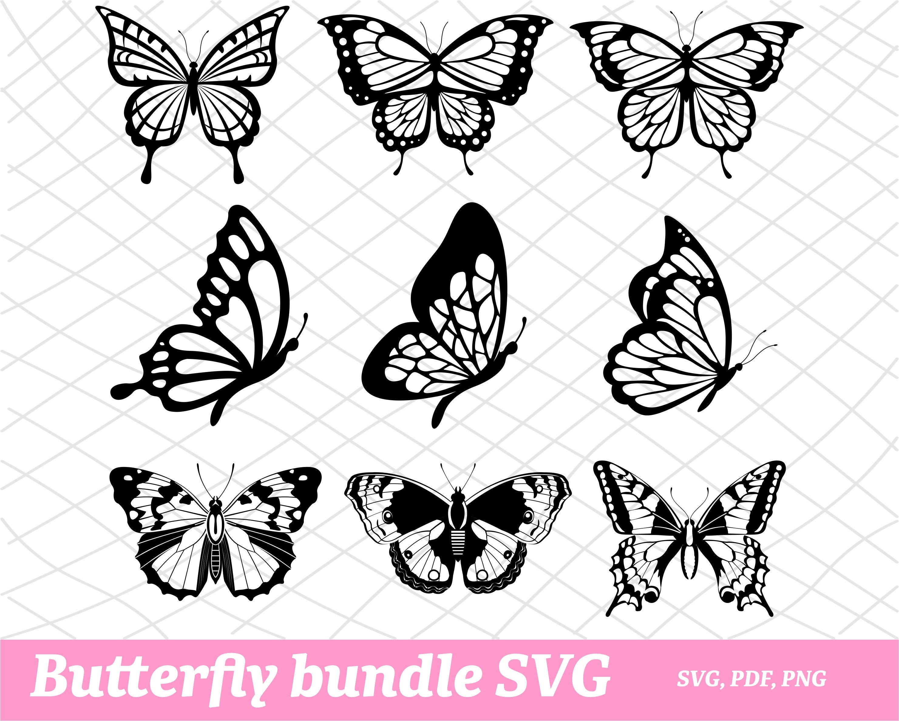 Butterfly Files for Cricut Butterfly SVG Butterfly Clipart Eps Butterfly Cut Files For ...