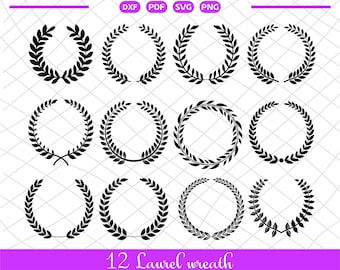 Laurel Wreath SVG Bundle Hand Draw Laurel Wreath Svg - Etsy Australia