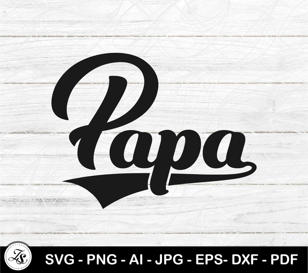 Baseball Style Name SVG File, Papa SVG File, Cricut Baseball Ribbon ...