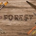 Forest Font Letters Svg, Forest Alphabet, Nature Letters, Pine Tree ...