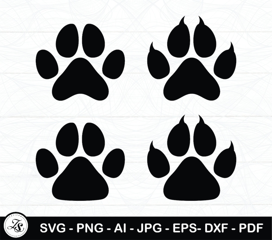Paw Svg, Cat Paw Svg, Dog Paw Svg, Pet Paw Svg, Dog Paw Print Svg for ...