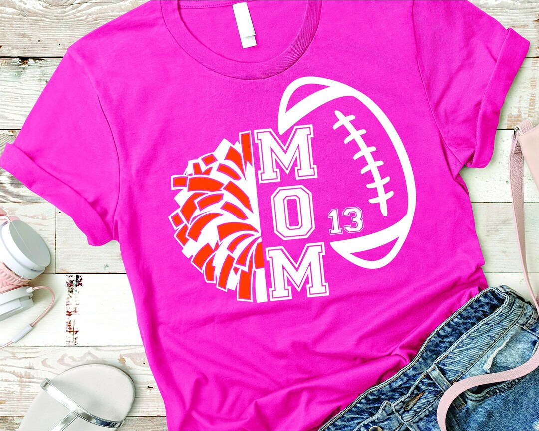 Football Mom And Cheer Mom Svg Cheer Mom Svg Football Mom Svg Cheer