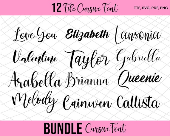 Font Svg Bundle Fonts for Cricut Font Bundle Svg Fonts Font Svg Cricut ...
