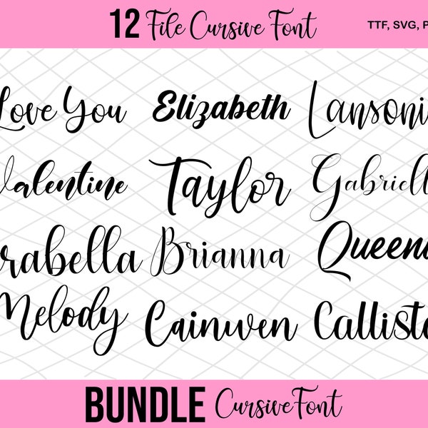 Cursive Font - Etsy
