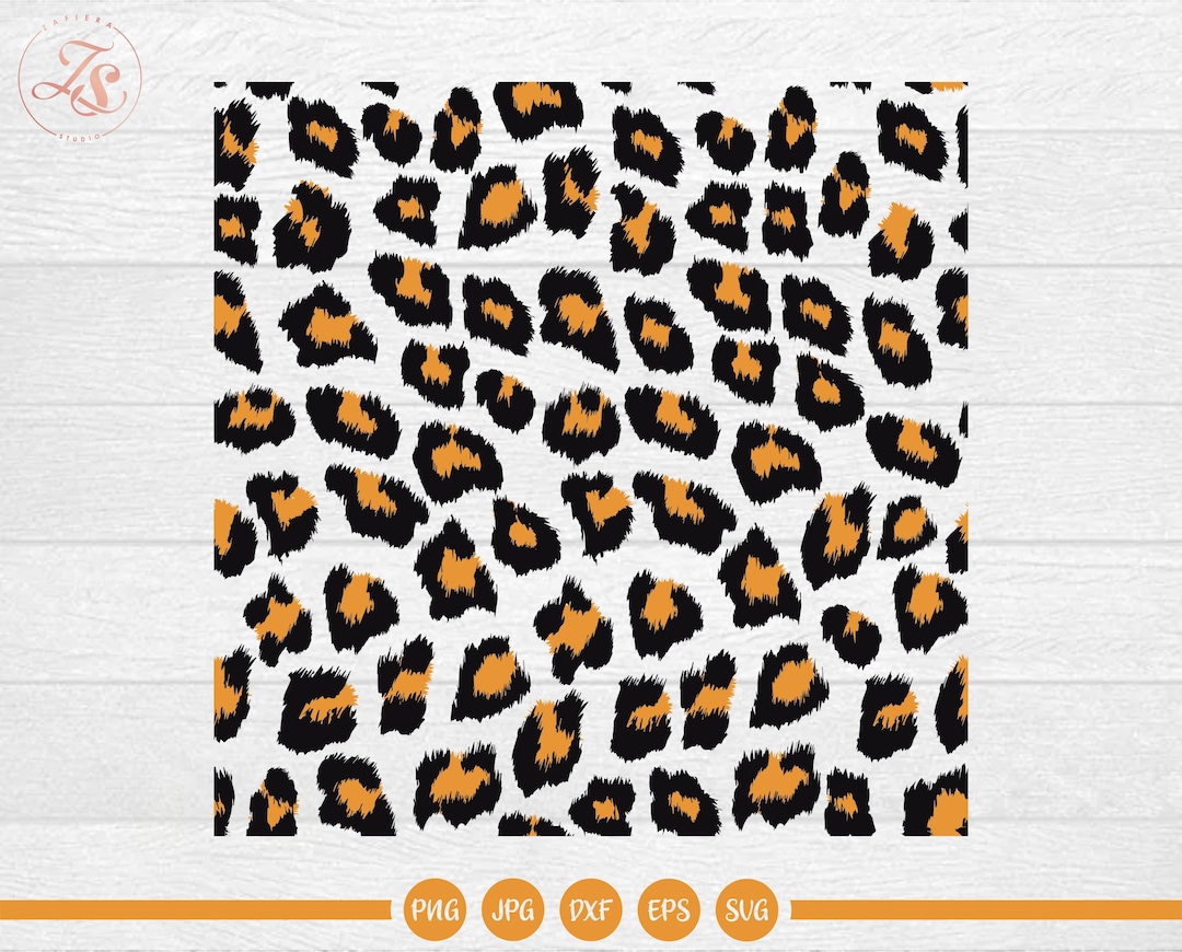 Leopard Svg, Leopard Print Svg, Fuzzy Leopard Print Svg, Leopard Print ...