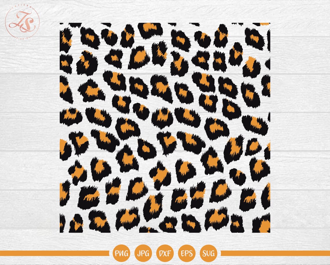 Leopard Svg Leopard Print Svg Fuzzy Leopard Print Svg - Etsy