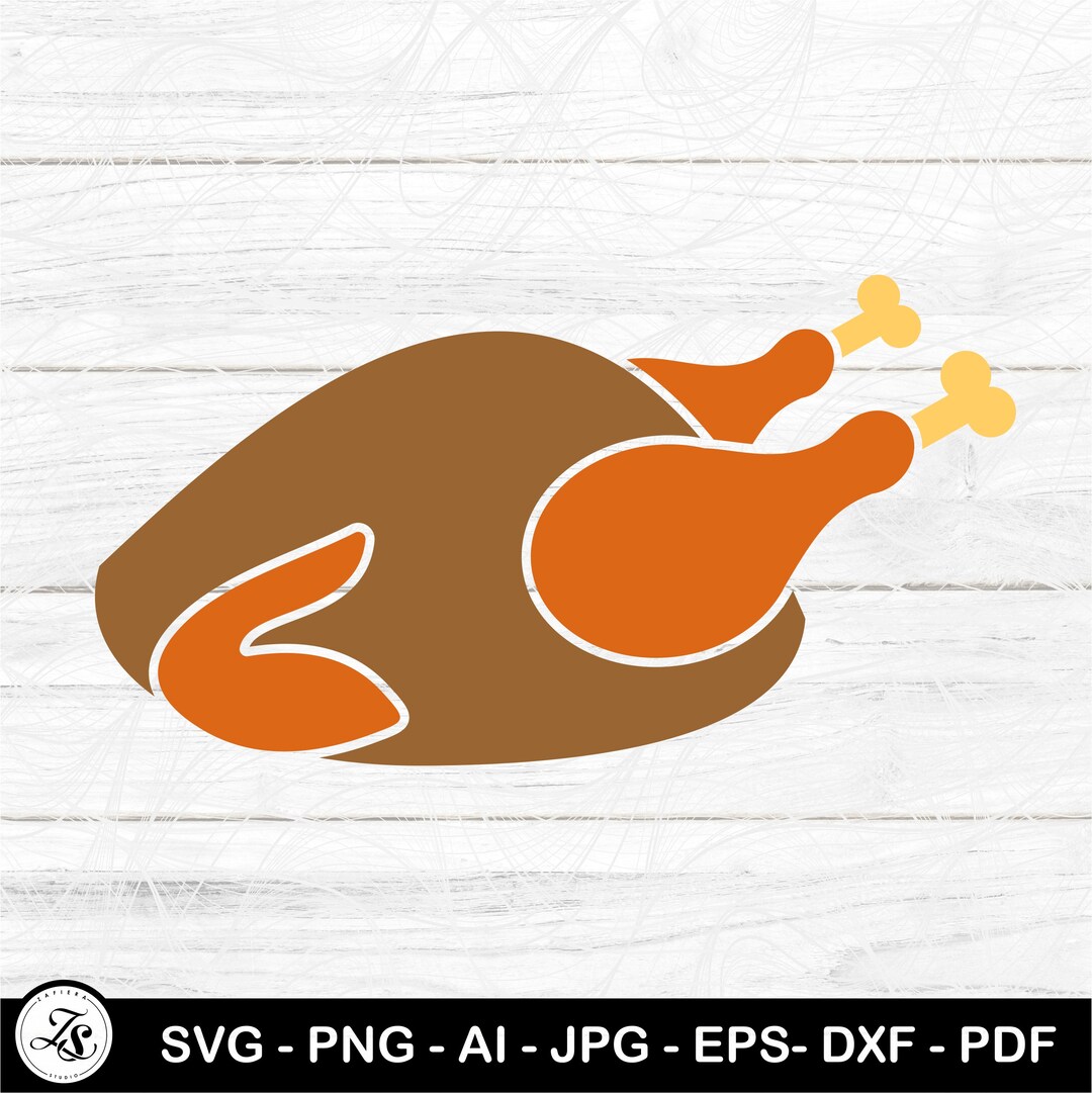 Thanksgiving Turkey, Cooked Turkey, Thanksgiving SVG, Turkey Clipart ...