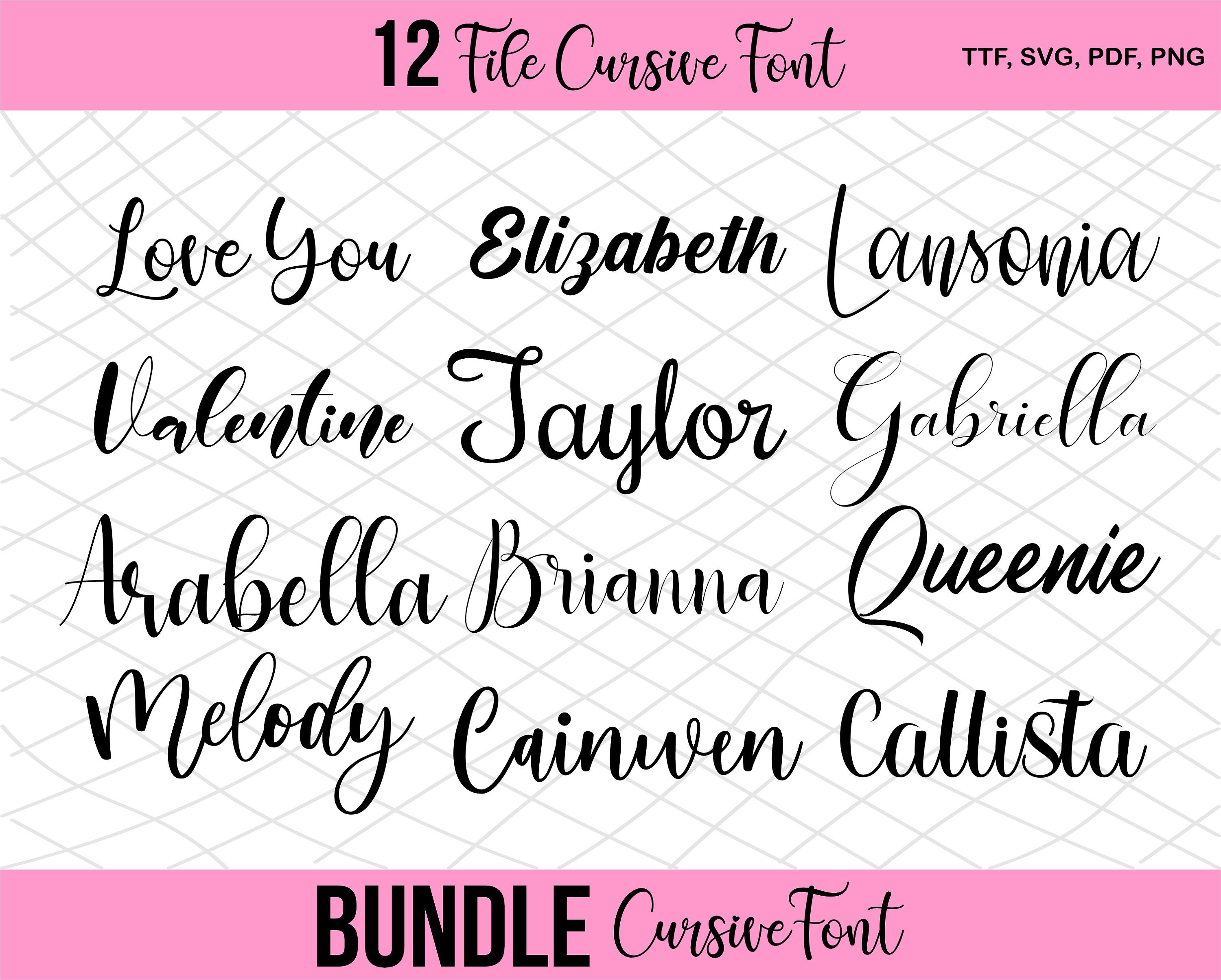 Cursive Fonts Kesilcomputing