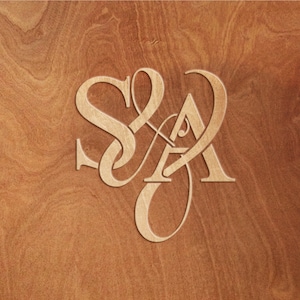 S&A Logo Design - Lettering S-z - Calligraphy Logo - Swash Font - Name ...