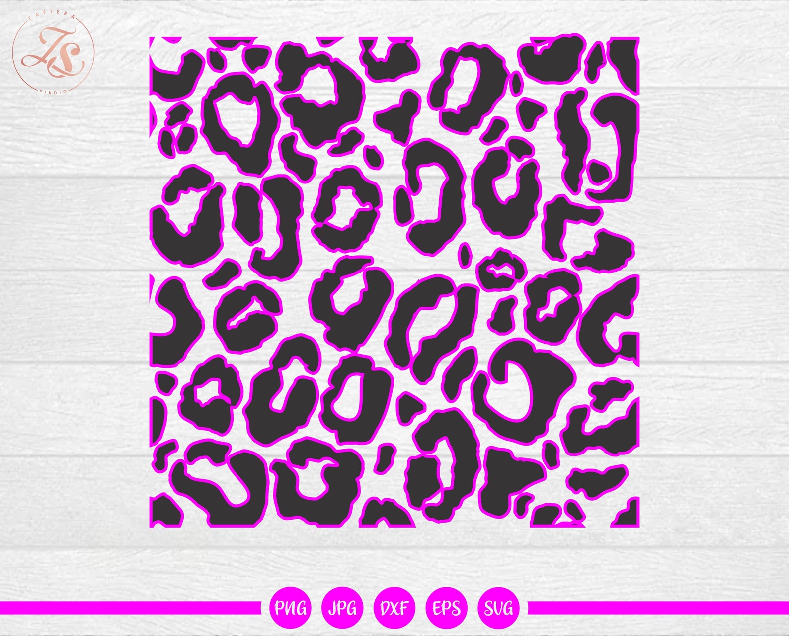 Leopard Svg Leopard Print Svg Fuzzy Leopard Print Svg | Etsy