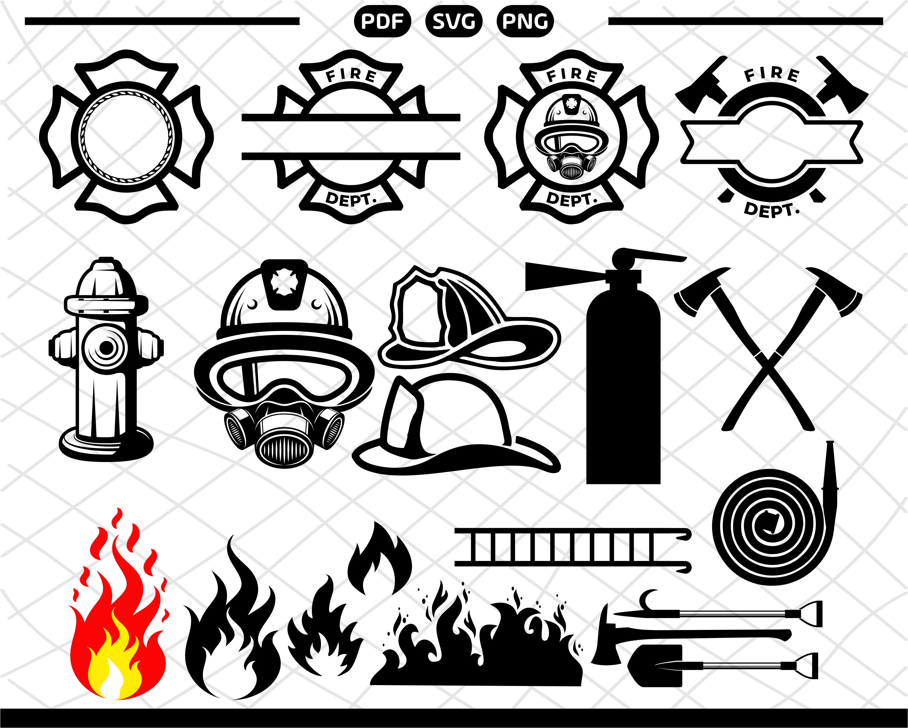 Fire Dept Svg File Fire Rescue Svg Fire Department Svg Maltese Cross ...
